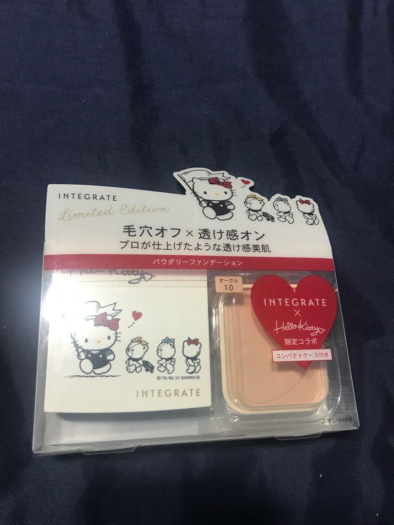 Hello Kitty x Integrate Shiseido Foundation with case, Beauty & Personal Care, Face, Makeup on ...
