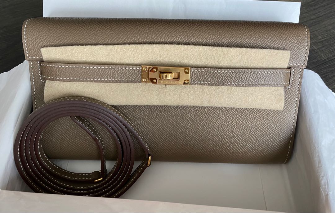 Hermès Kelly To Go Etoupe GHW Y Stamp, Women's Fashion, Bags & Wallets ...