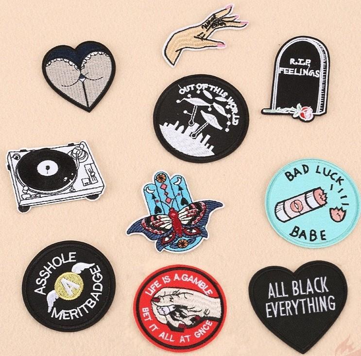 Iron patch assorted design, Hobbies & Toys, Stationery & Craft, Art ...