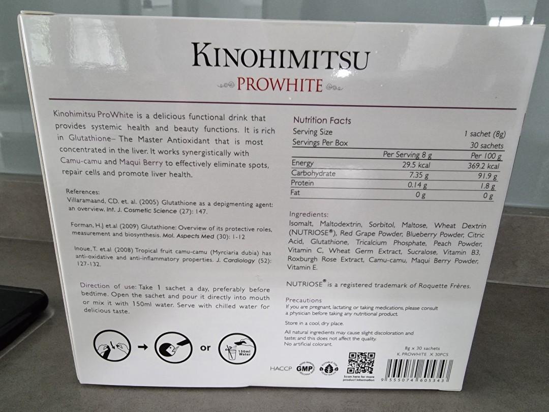 Kinohimitsu Prowhite, Health & Nutrition, Health Supplements, Vitamins ...