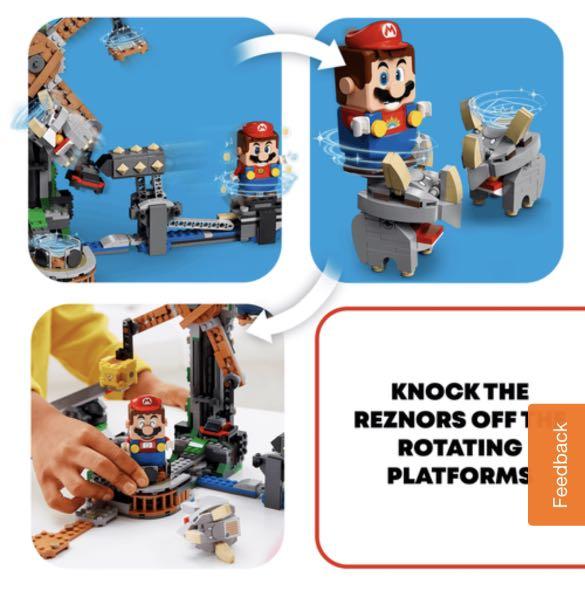 LEGO Super Mario Reznor Knockdown Expansion Set 71390, Hobbies & Toys ...