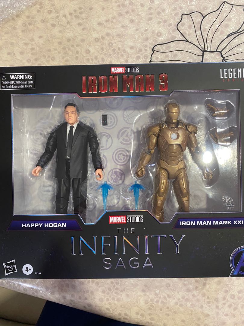 Marvel Legends Happy Hogan & Iron Man Mark 21 Infinity Saga Iron Man 3 ...