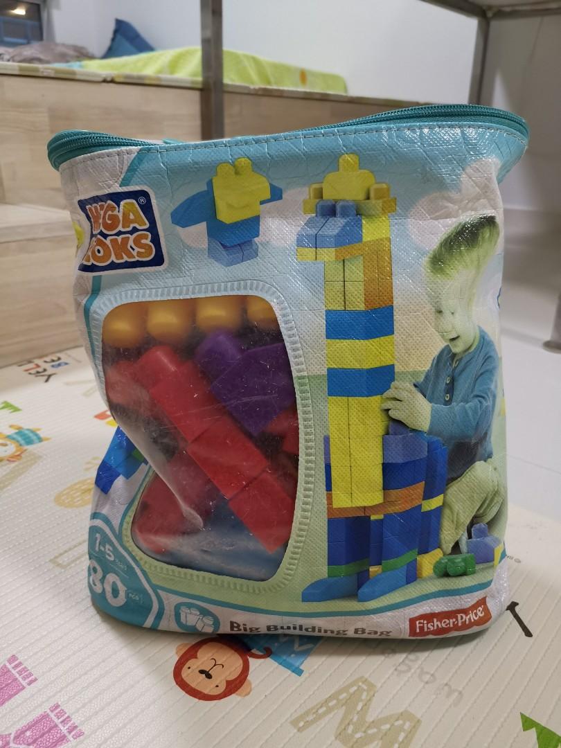 Mega Bloks Classic Big Building Bag 80 Pieces, Hobbies & Toys, Toys ...