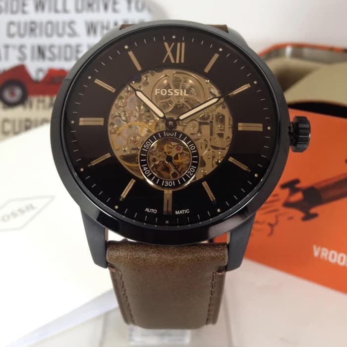 Original 100% Fossil Watch Automatic Men Me3155, Fesyen Pria, Jam ...