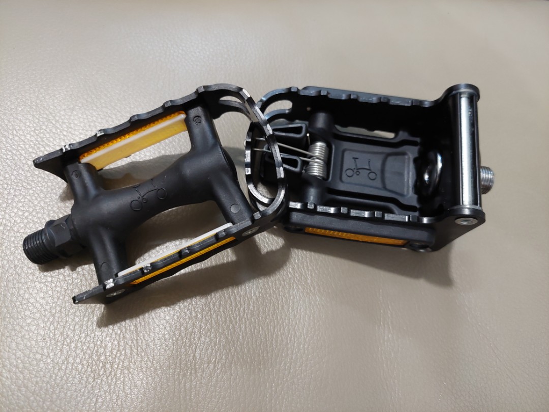 Original Brompton Pedal Set Black, Sports Equipment, Bicycles & Parts ...