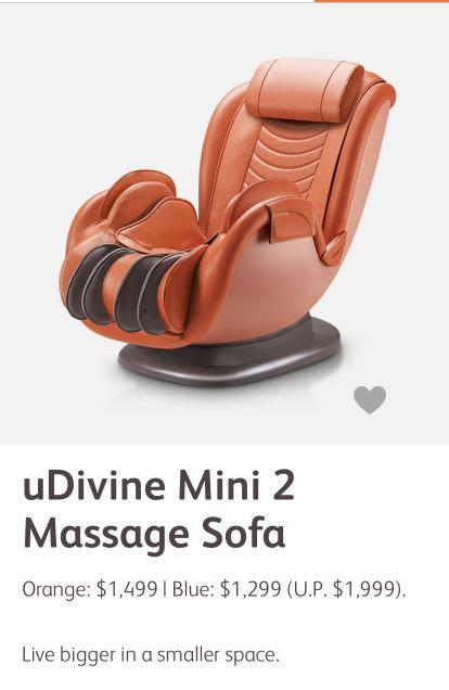 Osim uDivine Mini 2 Massage Sofa (Blue), Beauty & Personal Care, Bath ...