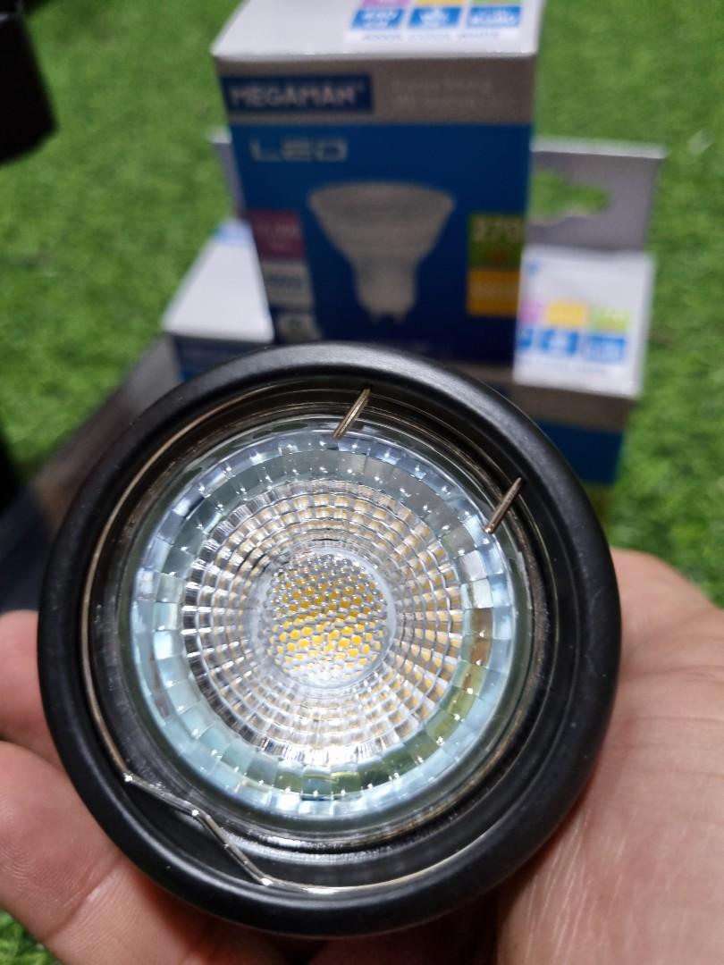 [Package] Track light 1m + 3x megaman led light, Furniture & Home ...