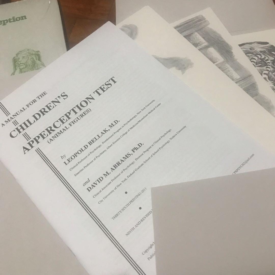 Psychological Tests Bundle - Children’s Apperception Test (C.A.T.) by ...