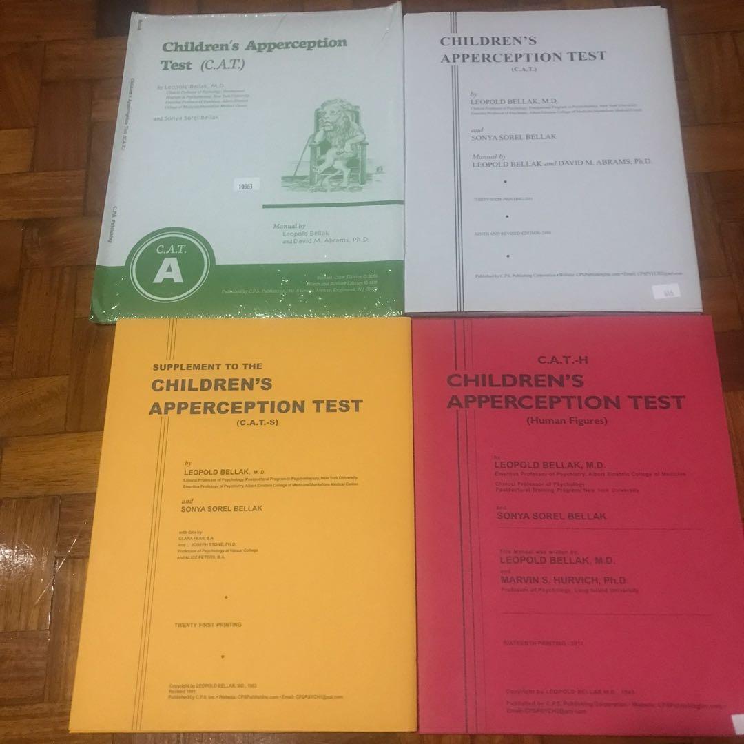Psychological Tests Bundle - Children’s Apperception Test (C.A.T.) by ...