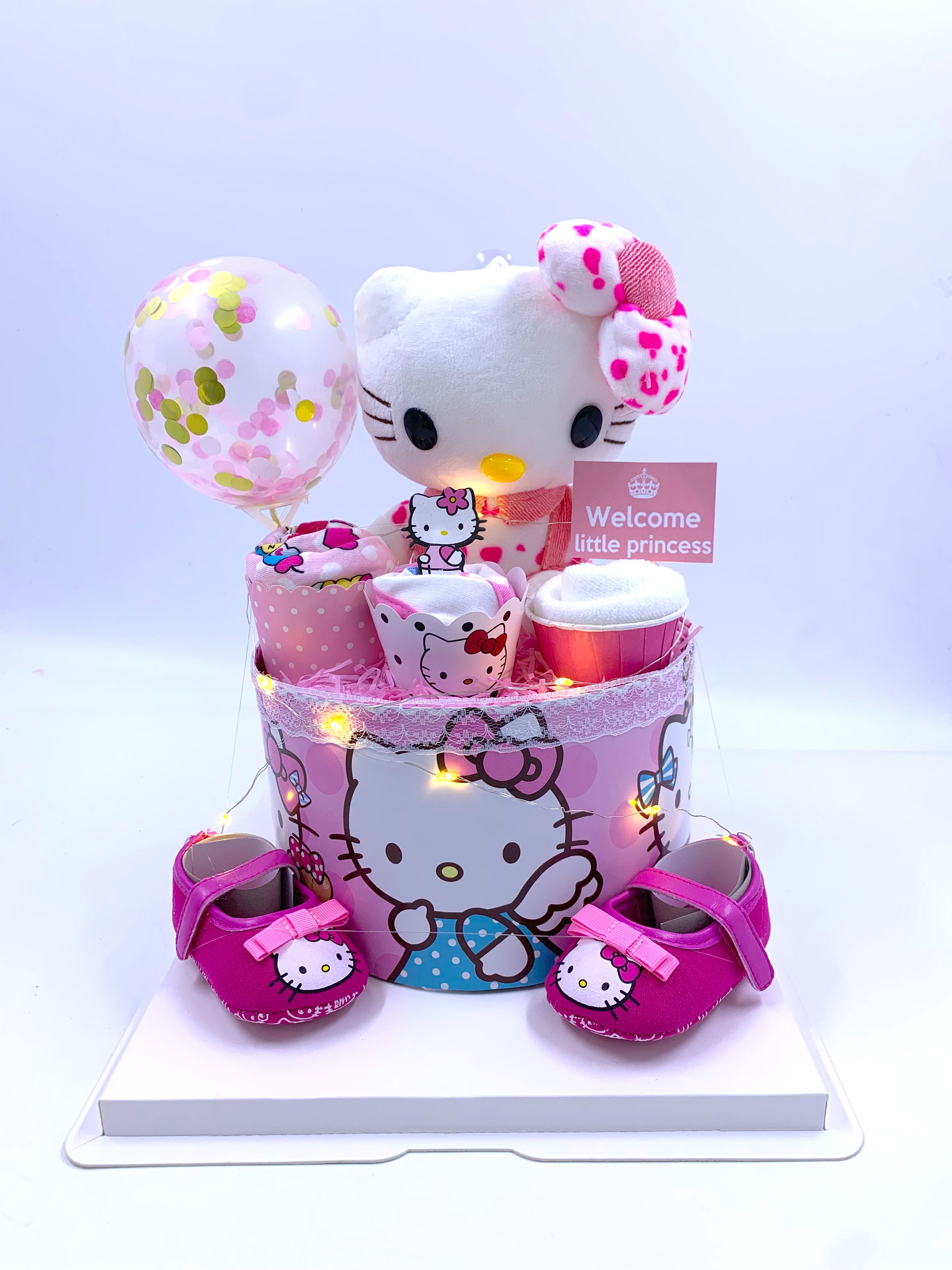 Hello Kitty Diapers Cake, Babies & Kids, Bathing & Changing, Diapers ...