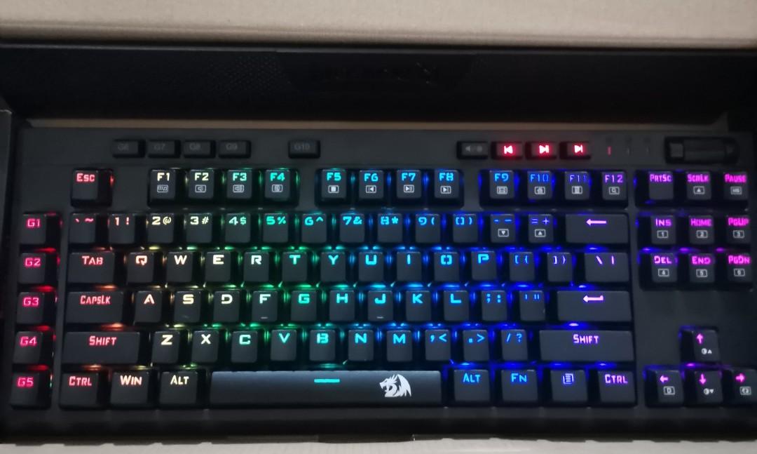 Redragon K596 VISHNU 2.4G Wireless/Wired RGB Mechanical Gaming Keyboard ...