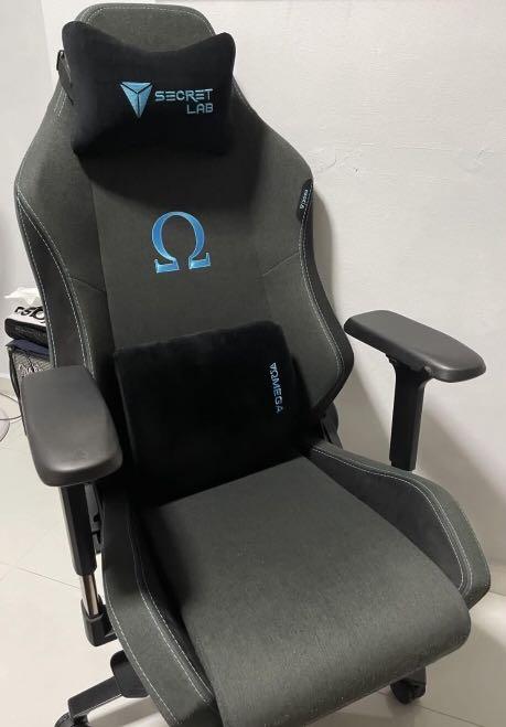 Secretlab Omega Softweave fabric chair (charcoal blue), Furniture ...
