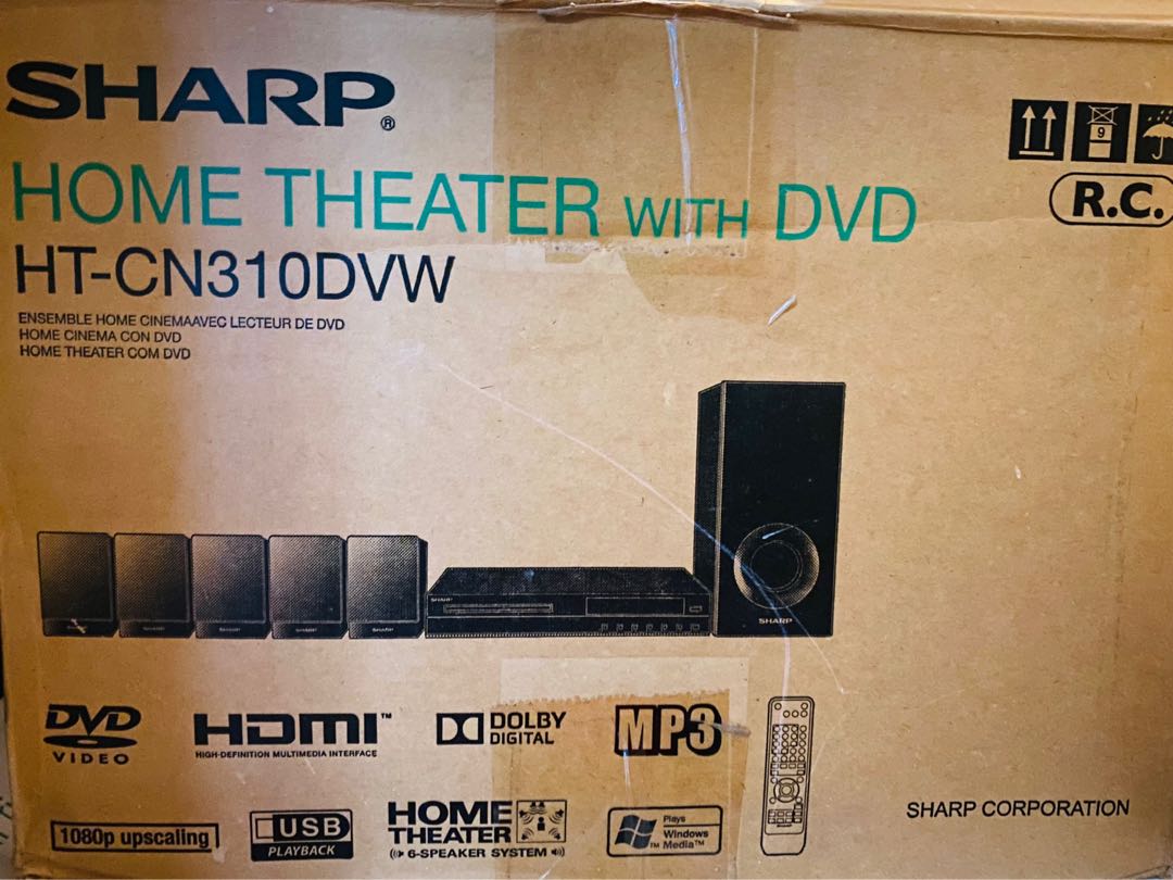Sharp HOME THEATRE With DVD, TV & Home Appliances, TV & Entertainment ...