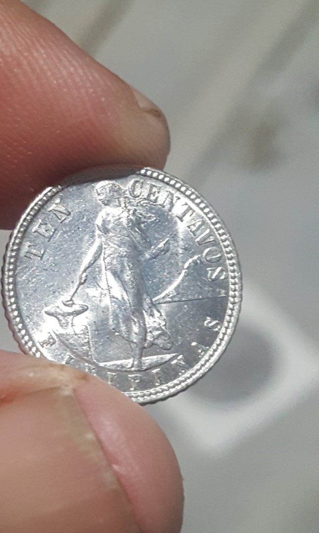 Silver 1945 D 10 centavo coin commonweth for collection, Hobbies & Toys ...