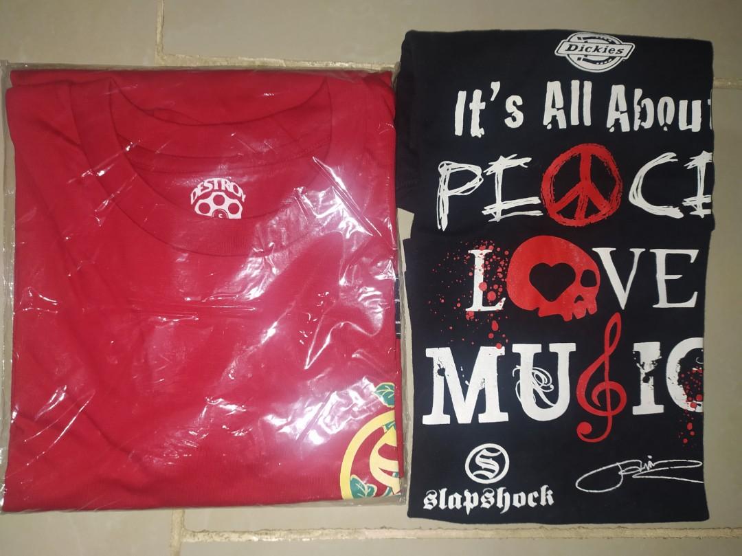 SLAPSHOCK (SMALL size shirts) - DICKIES / DESTROY, Men's Fashion, Tops ...