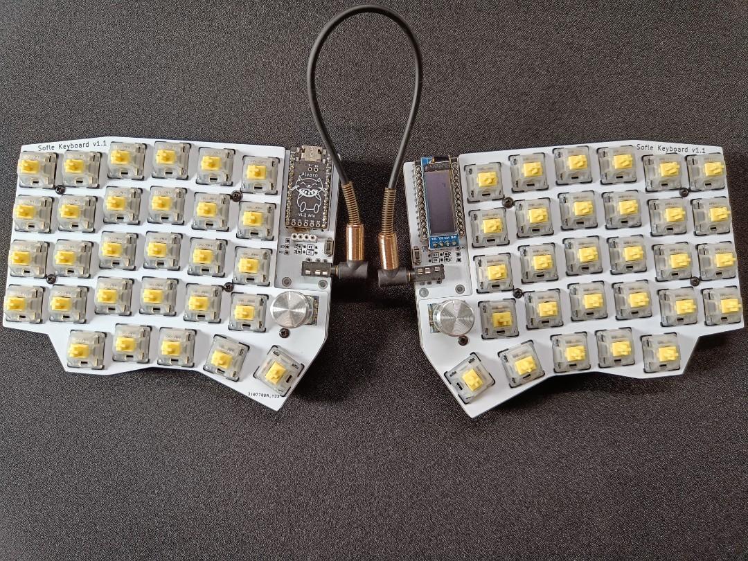 Sofle split keyboard (+optional add on switches/keycaps) custom ...