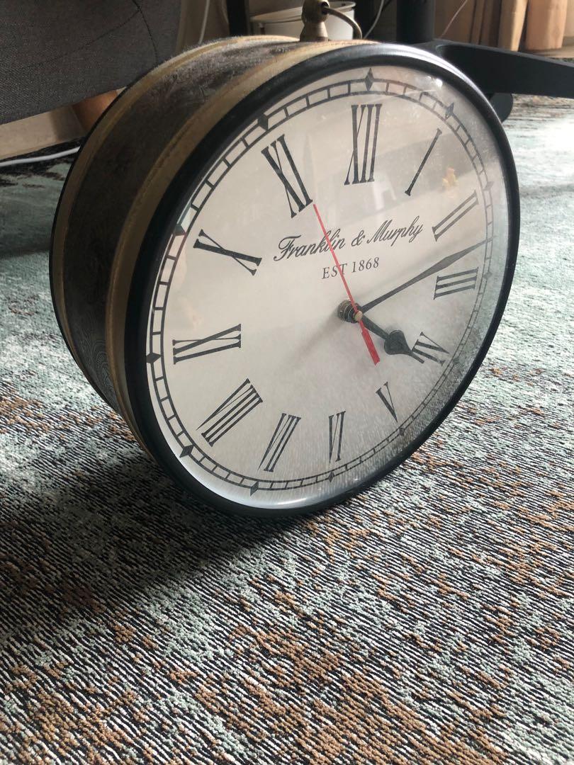 Station clock, Furniture & Home Living, Home Decor, Clocks on Carousell