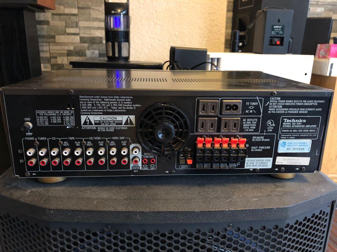 Technics SU-G91 Stereo Integrated Amplifier 130w per channel Class A ...