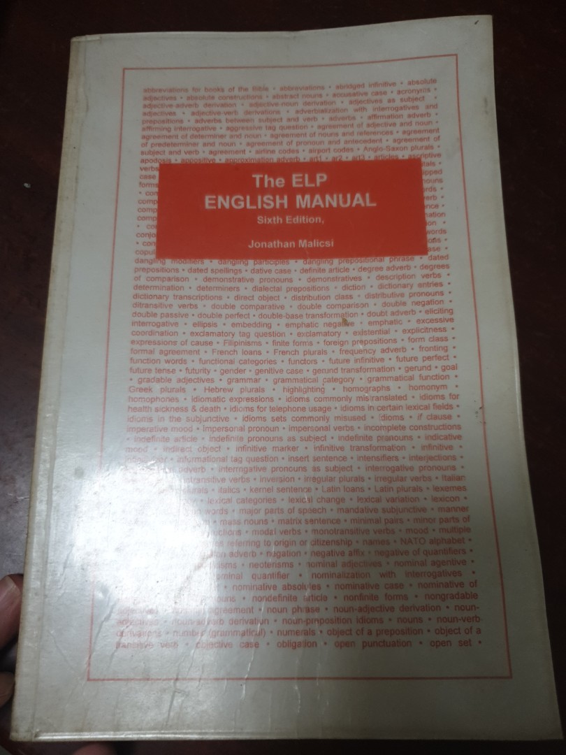 The ELP English Manual, Hobbies & Toys, Books & Magazines, Textbooks on ...