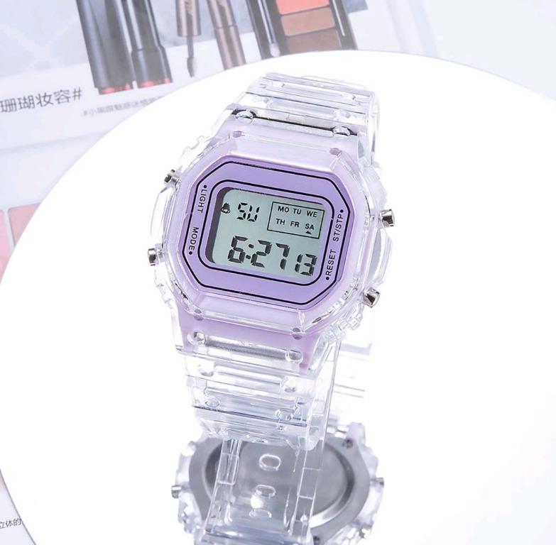 Transparent Digital Watch, Women's Fashion, Watches & Accessories ...