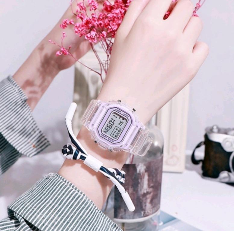 Transparent Digital Watch, Women's Fashion, Watches & Accessories ...