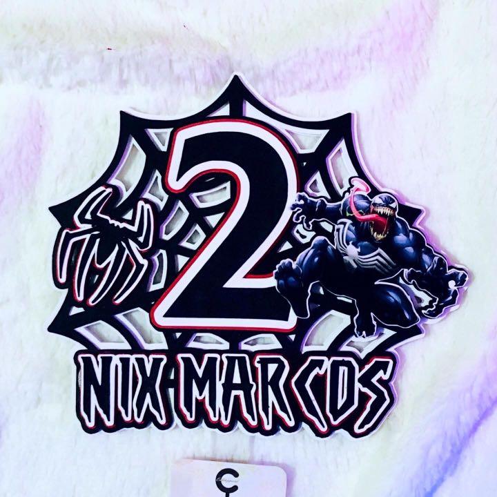 Venom Cake and Cupcake Toppers, Hobbies & Toys, Stationary & Craft ...