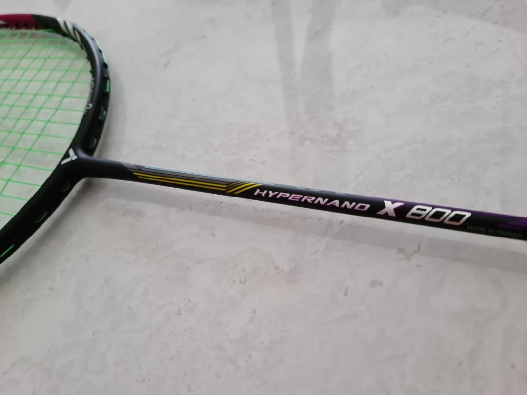 Victor Hypernano X800 $95, Sports Equipment, Sports & Games, Racket & Ball Sports on Carousell