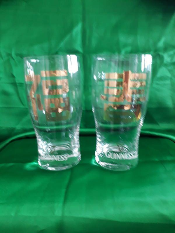Vintage Guinness Glasses X 2 pieces, Hobbies & Toys, Memorabilia ...