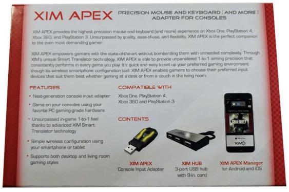 XIM APEX Keyboard Mouse Controller Adapter Converter, Video Gaming ...