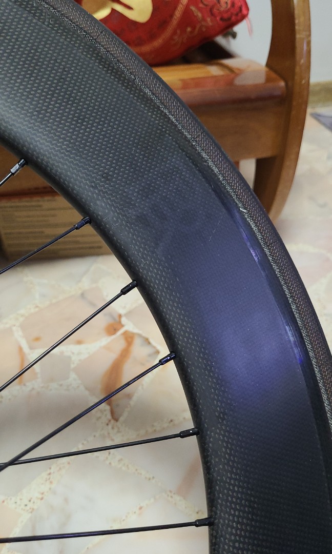 88mm carbon wheelset, Sports Equipment, Bicycles & Parts, Parts ...