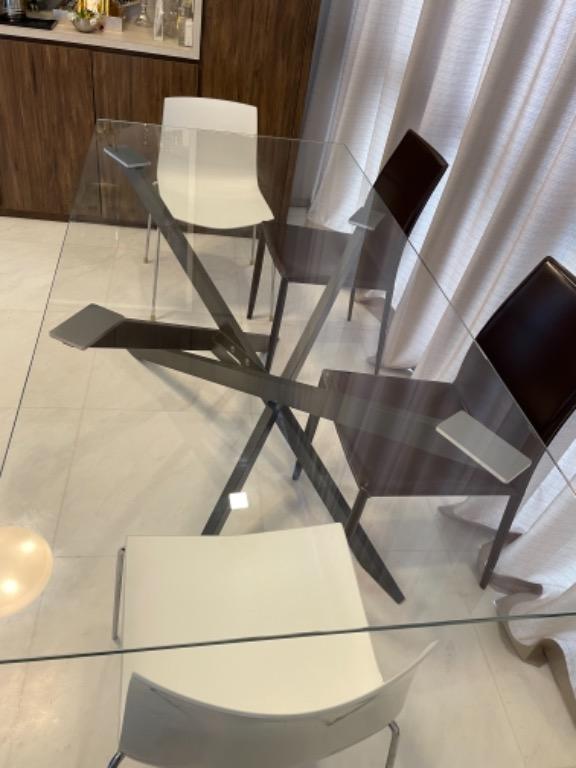 8 seater glass top dining table FS, Furniture & Home Living, Furniture ...