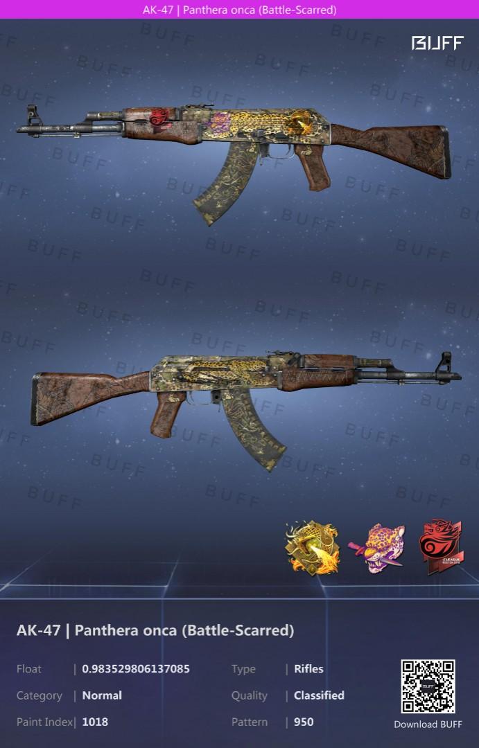Special Pattern AK-47 | Panthera Onca (Battle-Scarred), Video Gaming ...
