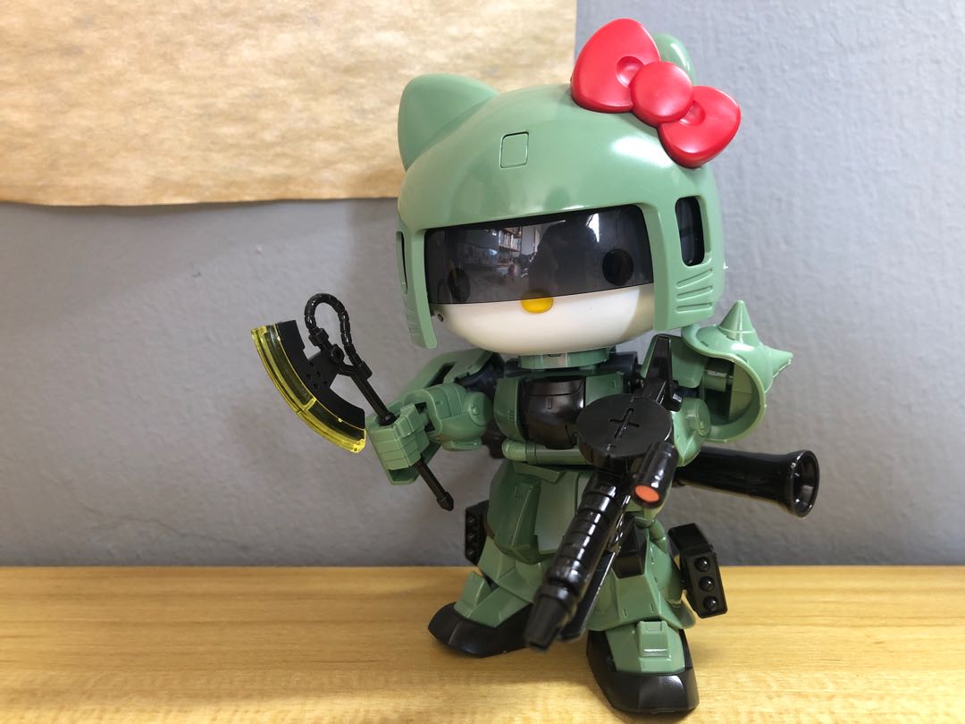 BANDAI. Hello kitty X Gundam, Hobbies & Toys, Toys & Games on Carousell