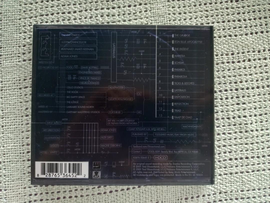 tool lateralus cd case