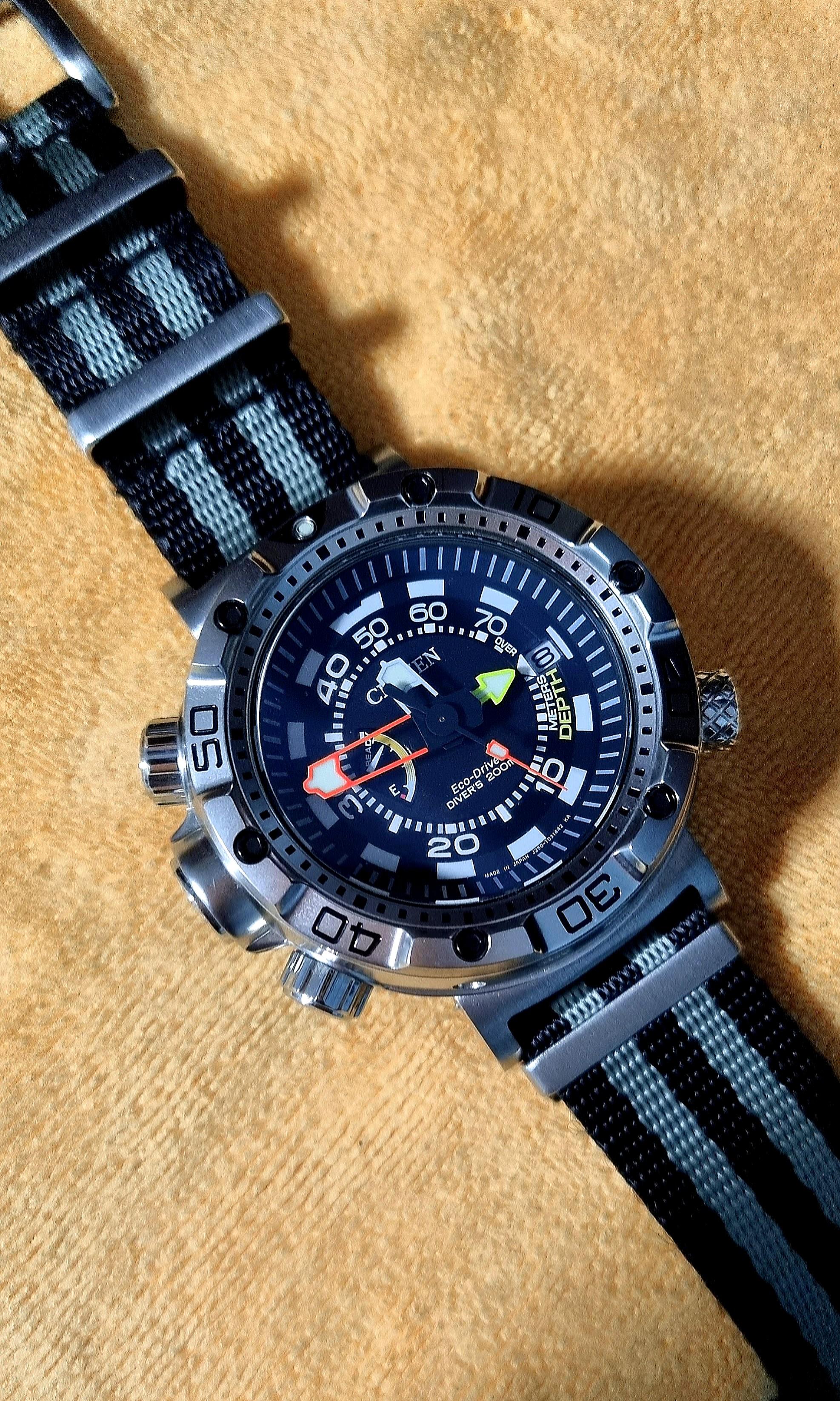 Citizen BN2021-03E Eco-Drive, Marine Promaster Caliber J250, Men's ...