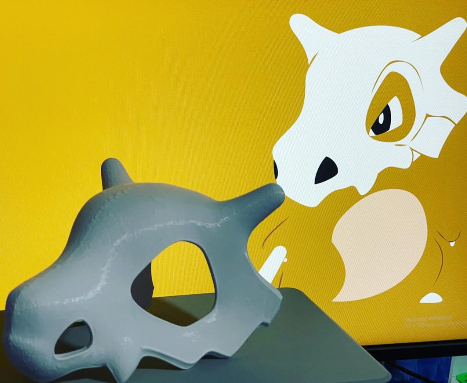 Pokemon Cubone Mask 3D Printed, Hobbies & Toys, Memorabilia ...