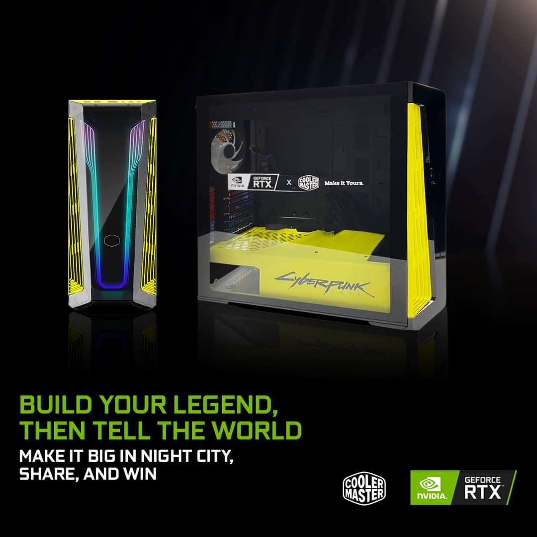 Cyberpunk 2077 x Cooler Master Masterbox 540 ATX PC Case, Computers ...