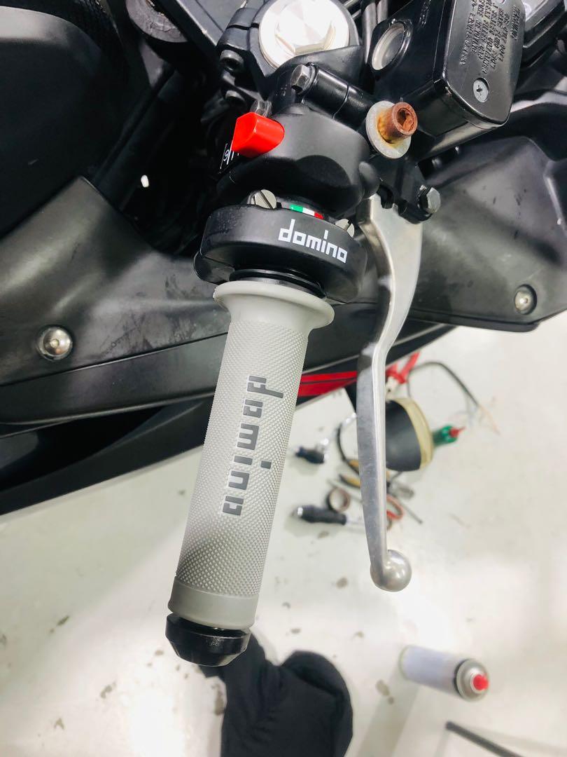Domino XM2 Fast Throttle + Domino Universal Kill Switch Yamaha R3 ...