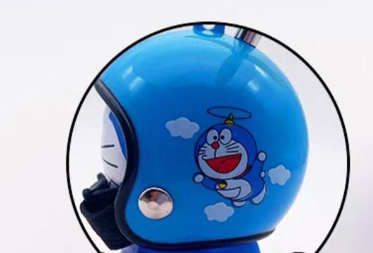 Mini Doraemon MIPS Helmet bicycle toy blinking LED light, Sports ...