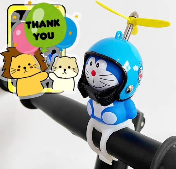 Mini Doraemon MIPS Helmet bicycle toy blinking LED light, Sports ...