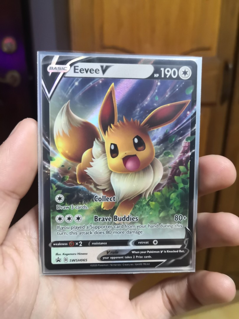 Eevee V Promo Eeveelution Pokémon Pokemon TCG Pokemon Cards Evolving ...