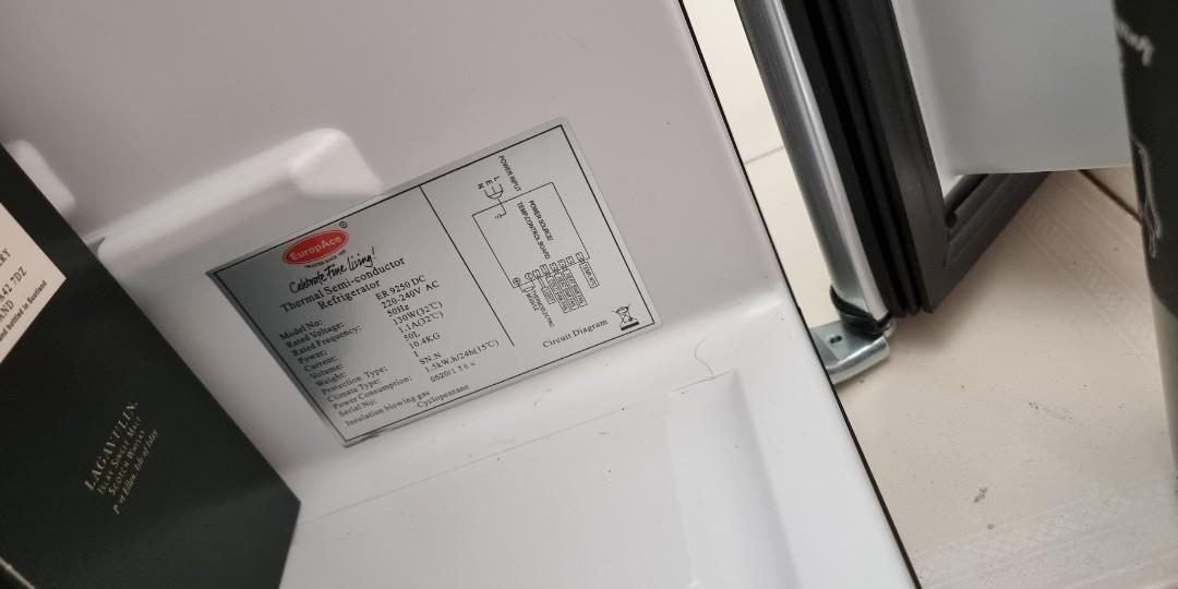 EuropAce 50L Bar Fridge ER 9250, TV & Home Appliances, Kitchen ...