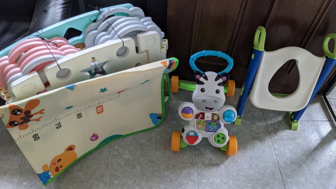 Free: Play Yard, Walker & Toilet seat, Babies & Kids, Infant Playtime ...