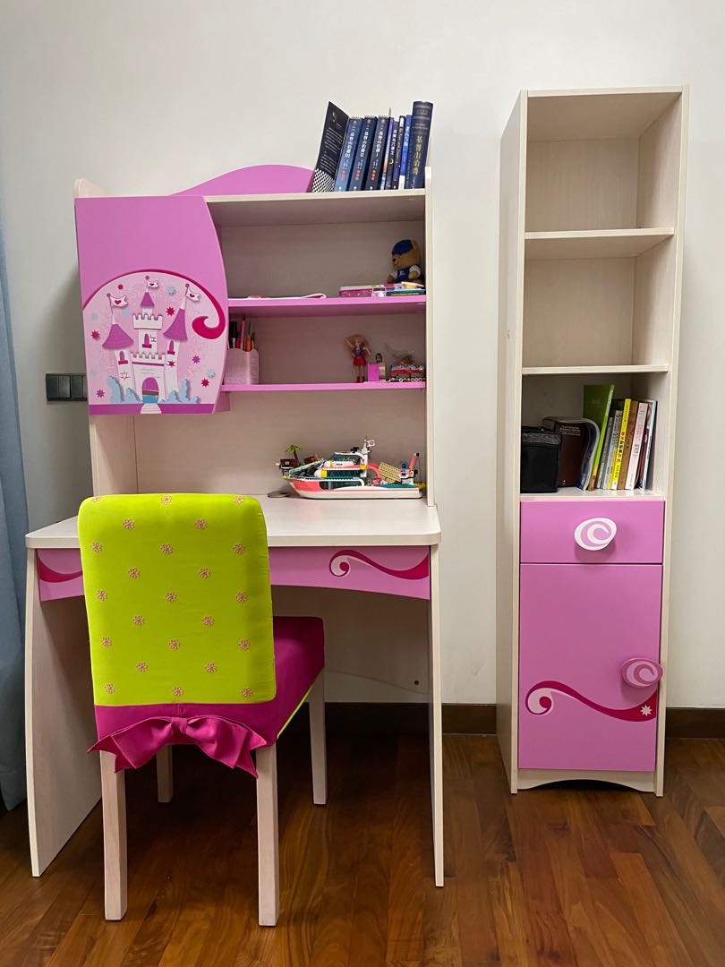 Girls Study Table, Furniture & Home Living, Furniture, Tables & Sets on ...