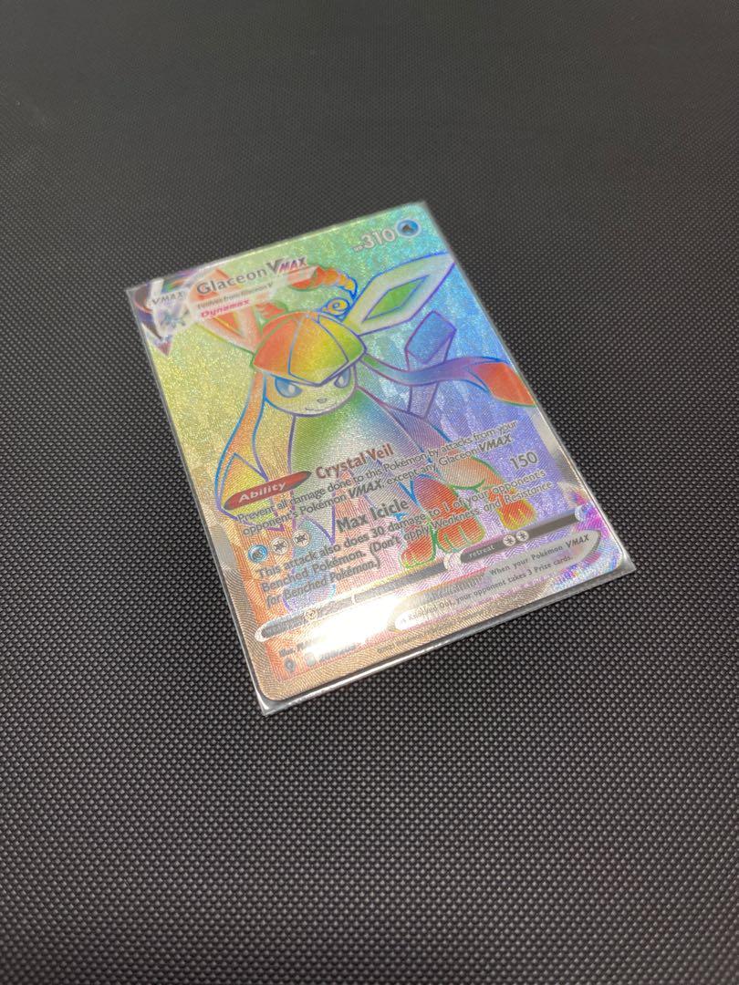 Glaceon VMAX Rainbow Hyper Rare, Hobbies & Toys, Toys & Games on Carousell