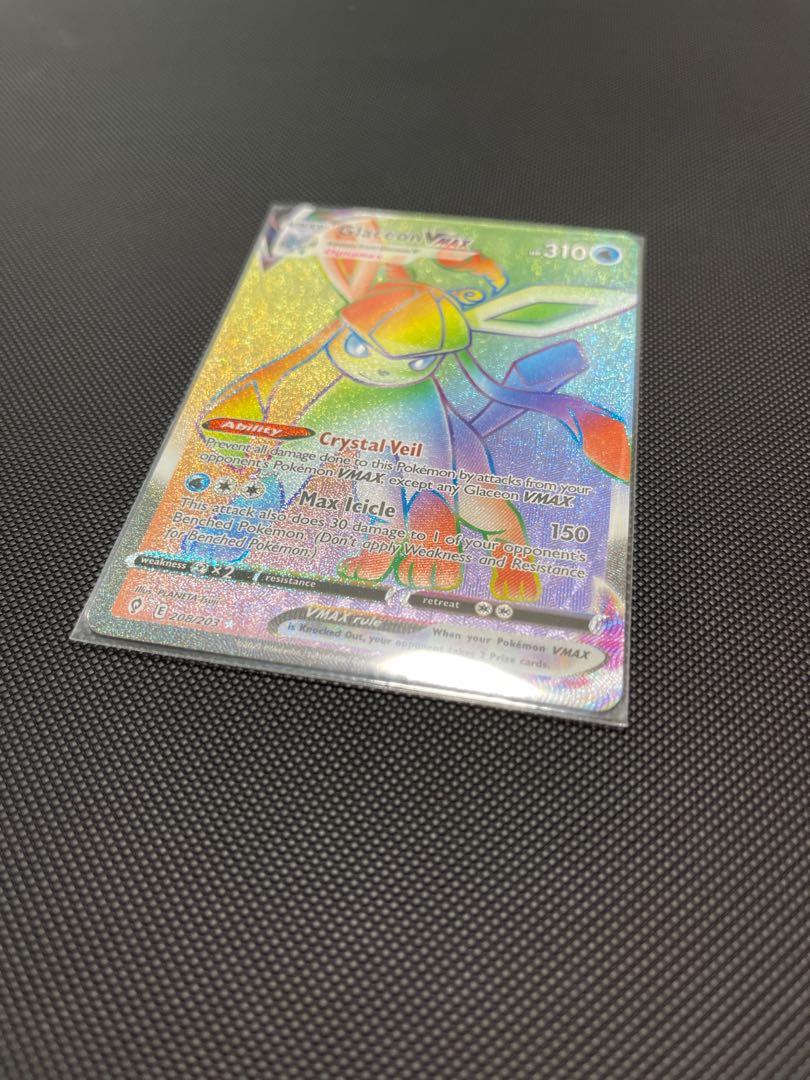 Glaceon VMAX Rainbow Hyper Rare, Hobbies & Toys, Toys & Games on Carousell