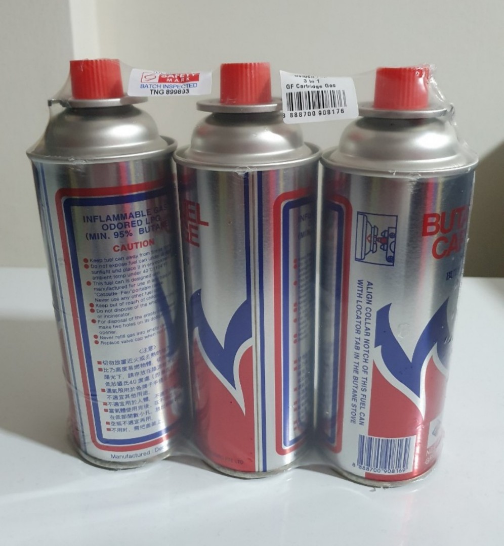 Golden Fuji Gas Can Butane Cartridge, Sports Equipment, Hiking ...