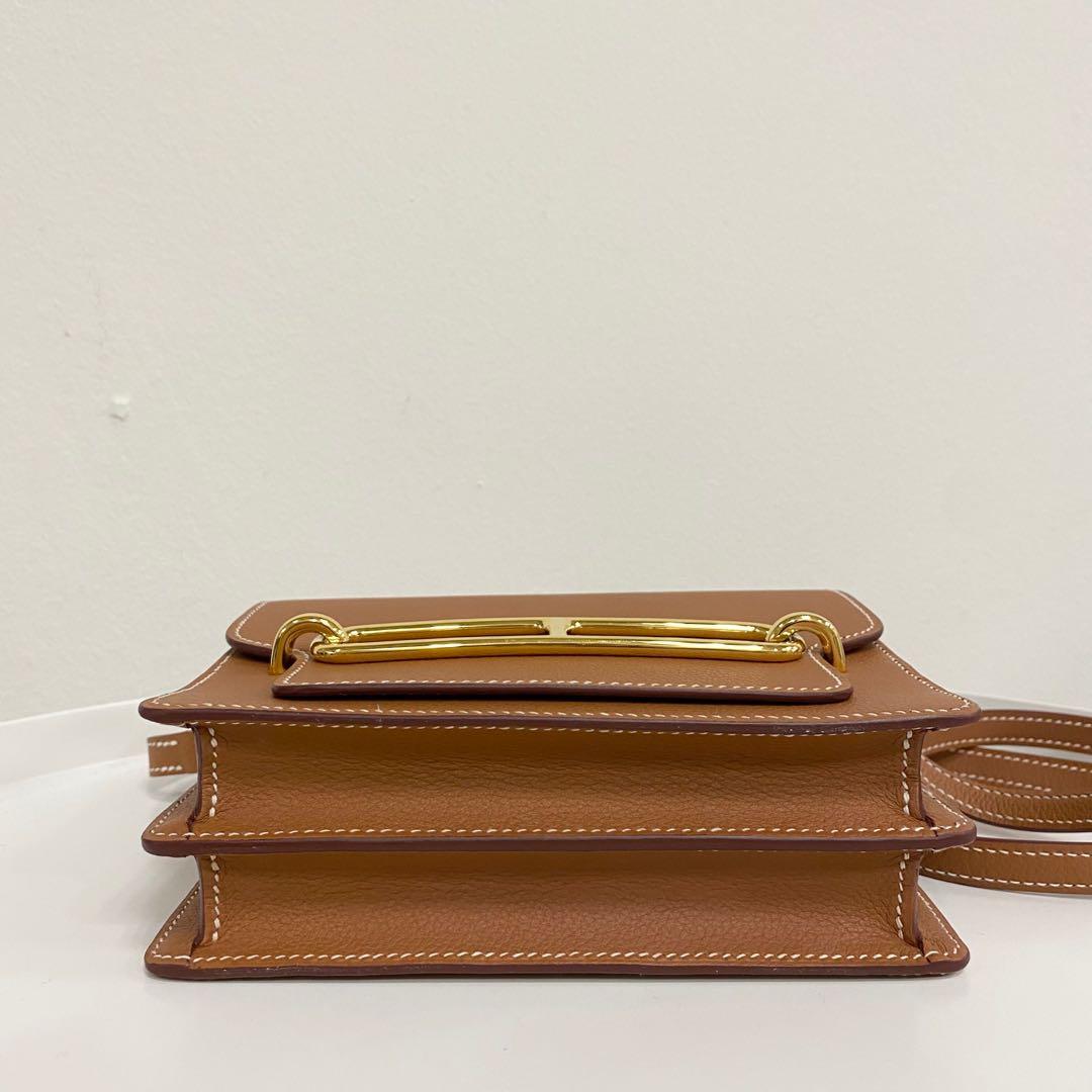 Hermes Mini Roulis bag in Evercolour and Gold Hardware, Luxury, Bags ...