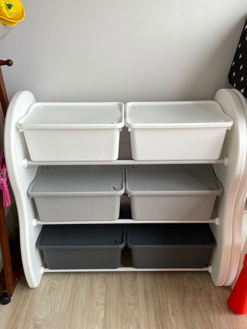 iFam Toy Storage - 3 Tiers 6 Boxes, Babies & Kids, Baby Nursery & Kids ...