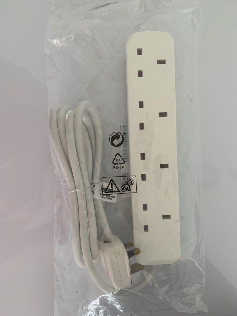 IKEA 4 point Extension Plug, TV & Home Appliances, Electrical, Adaptors ...